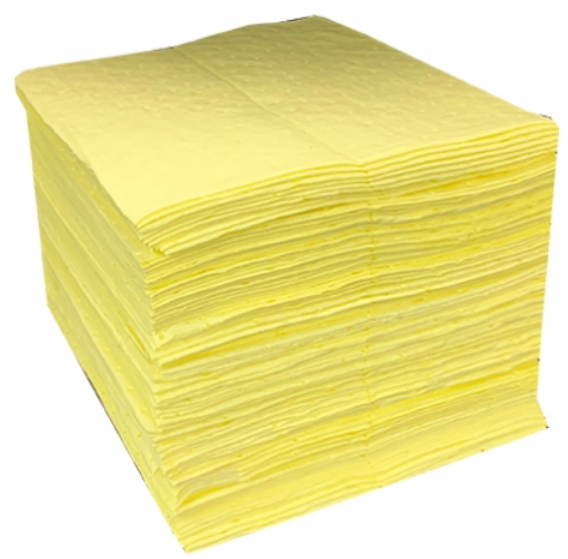 16"x18" Yellow Hazmat DW Pad 100/bag – RB Williams Industrial Supply