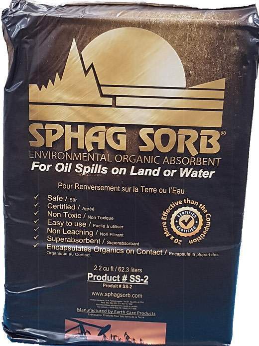 Oil Absorbent Sphag Sorb 2.2 cu. ft Bag – RB Williams Industrial Supply